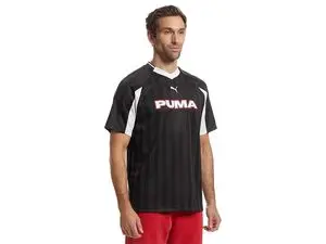 PUMA Sport Lifestyle Soccer Jersey With Ribbed V-neckline And Moisture-wicking Technology