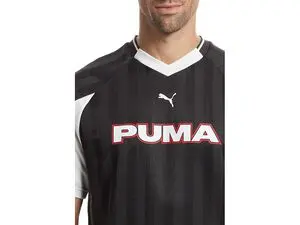 PUMA Sport Lifestyle Soccer Jersey With Ribbed V-neckline And Moisture-wicking Technology