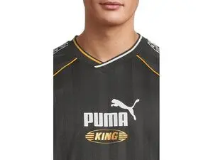 PUMA King Relaxed Soccer Jersey With V-neckline - Black