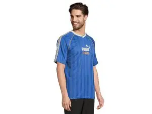 PUMA King Relaxed Soccer Jersey With V-neckline - Blue