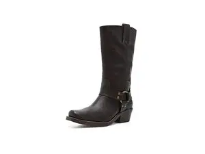 FRYE AND CO. Lorrie Harness 12 Cowboy Boots - Walnut