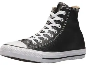 CONVERSE Chuck Taylor All Star Leather High Top Sneakers - Black