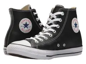 CONVERSE Chuck Taylor All Star Leather High Top Sneakers - Black