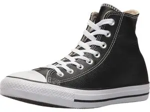 CONVERSE Chuck Taylor All Star Leather High Top Sneakers - Black