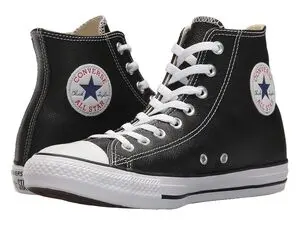 CONVERSE Chuck Taylor All Star Leather High Top Sneakers - Black