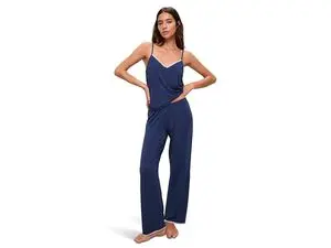 Eberjey Frida Tenceltm Modal Cami Pants Pj Set Women's Pajama Sets Lavender Dusk/ivory Navy