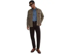 Vince Double Slub Shirt Jacket - Green