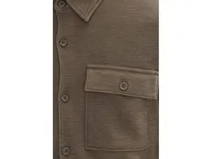 Vince Double Slub Shirt Jacket - Green