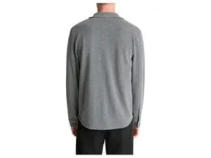 Vince Solid Knit Shirt Clothing Med H Grey