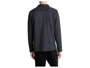 Vince Herringbone Long Sleeve Button Front Shirt Clothing Coastal - Navy
