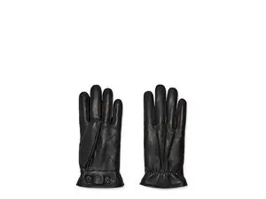 UGG 3 Point Leather Gloves - Black