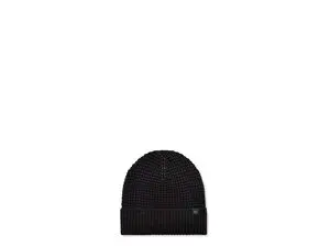 UGG Waffle Cuff Beanie - Black