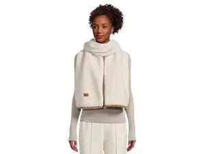 UGG Fluff Scalloped Scarf Scarves Chestnut - Blue