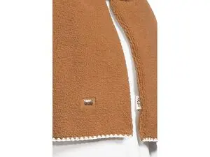 UGG Fluff Scalloped Scarf Scarves Chestnut - Brown