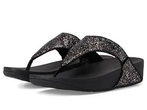 Fitflop Multi-tonal Glitter Toe Post Sandals - Black
