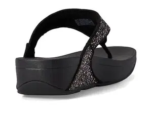 Fitflop Multi-tonal Glitter Toe Post Sandals - Black