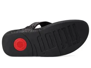 Fitflop Multi-tonal Glitter Toe Post Sandals - Black