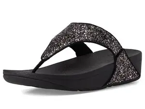 Fitflop Multi-tonal Glitter Toe Post Sandals - Black