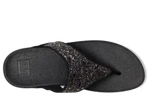 Fitflop Multi-tonal Glitter Toe Post Sandals - Black