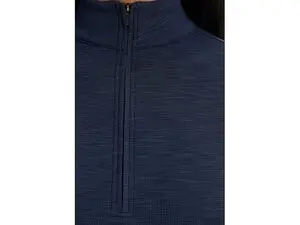 Splits59 Stevie Active Rib Half Zip Waist Length Top - Navy