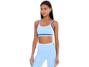 Splits59 Eva Rigor Double Strap Bra Bra Lentil/white - Blue