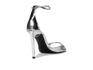 Schutz Scarlett Stiletto Sandals - Silver