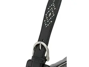 THE FRYE COMPANY Carla Studded Shoulder Handbag - Black