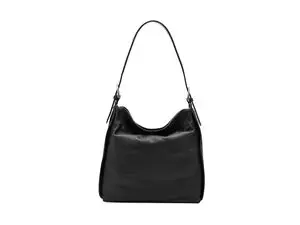 THE FRYE COMPANY Carla Studded Hobo Shoulder Handbag - Black