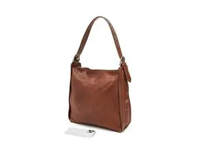 THE FRYE COMPANY Carla Studded Hobo Shoulder Handbag - Tan
