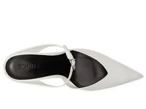 Schutz Laurie Patent Leather Stiletto Pumps With Buckle Ankle Strap