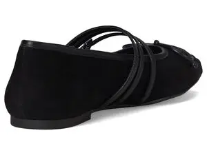 Schutz Arissa Strap Ballet Flats With Bow Detail