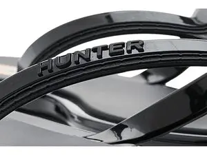 Hunter Marin Flat Square Toe Thong Sandals - Black