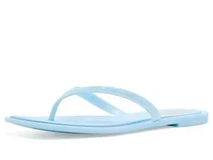 Hunter Marin Flat Square Toe Thong Sandals - Light Blue