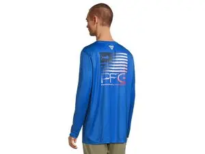 Columbia Terminal Tackle Long Sleeve Performance Shirt - Blue
