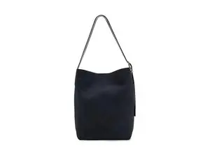 Madewell Essential Bucket Tote In Suede - Multi