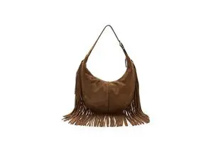 Madewell Suede Shoulder Bag With Fringe Detailing - Brown