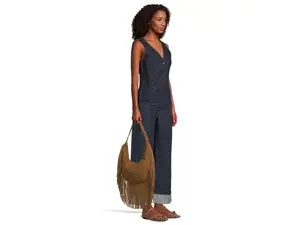 Madewell Suede Shoulder Bag With Fringe Detailing - Brown