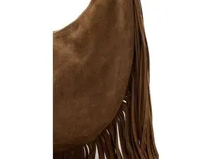 Madewell Suede Shoulder Bag With Fringe Detailing - Brown