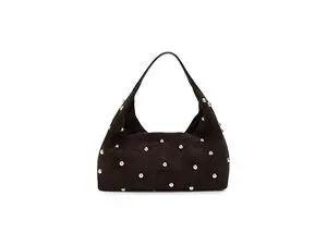 Madewell Suede Studded Shoulder Bag - Brown