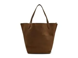 Madewell Oversized Suede Shopper Tote With Magnetic Closure - Brown