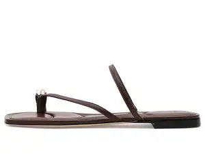 Vince Polli Strappy Sandals With Jewelry-inspired Toe Ring - Brown