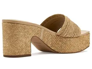 Vince Clarita Raffia Platform Wedge Sandals - Brown