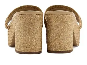 Vince Clarita Raffia Platform Wedge Sandals - Brown