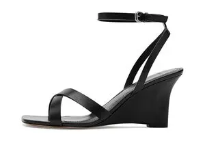 Vince Parma Strappy Wedge Sandals - Black