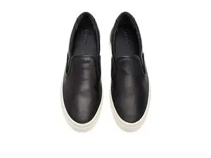 Vince Blair Slip-on Leather Shoes - Black