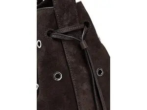 Madewell Suede Drawstring Shoulder Bag With Eyelet Detail