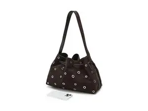 Madewell Suede Drawstring Shoulder Bag With Eyelet Detail