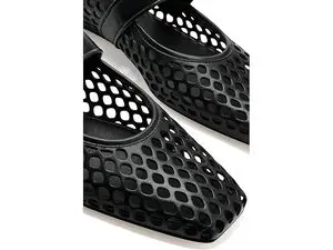 Vince Daniela Perf Mary Jane Flat Shoes - Black