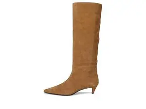 Madewell The Emilie Tall Boot In Suede - Tan