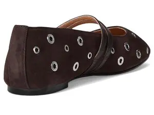 Madewell Greta Double-strap Eyelet Ballet Flats - Brown